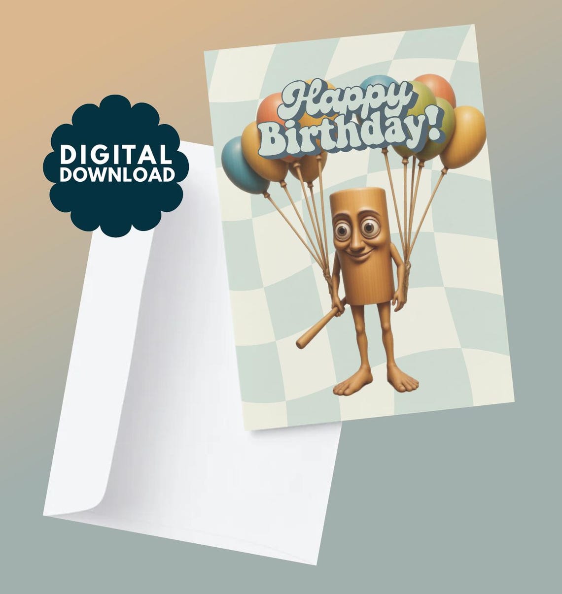 Italian Brain Rot Birthday Card | Tung Tung Sahur AI Meme Card ...