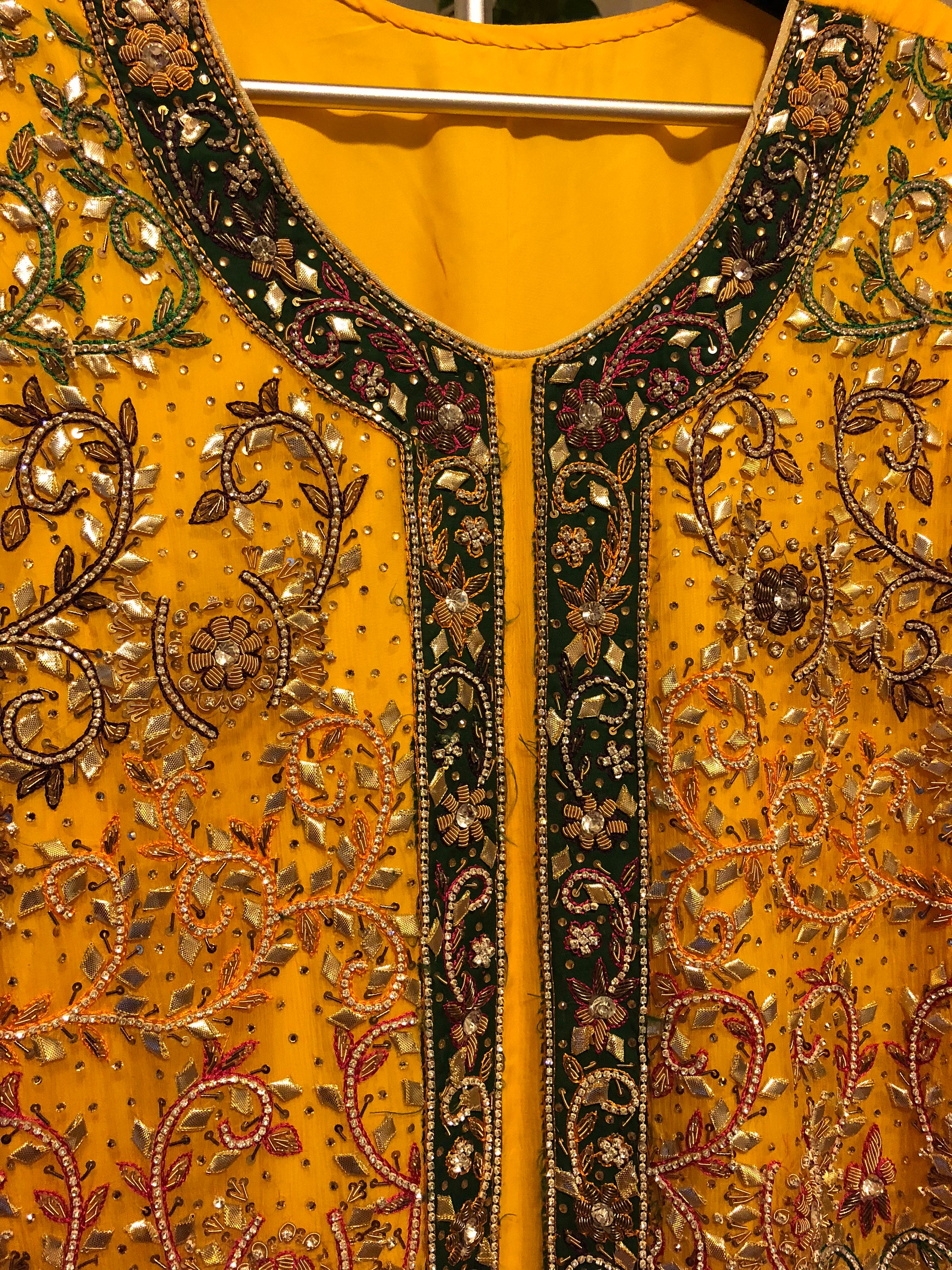Pakistani Mehndi Wedding Dress - Etsy