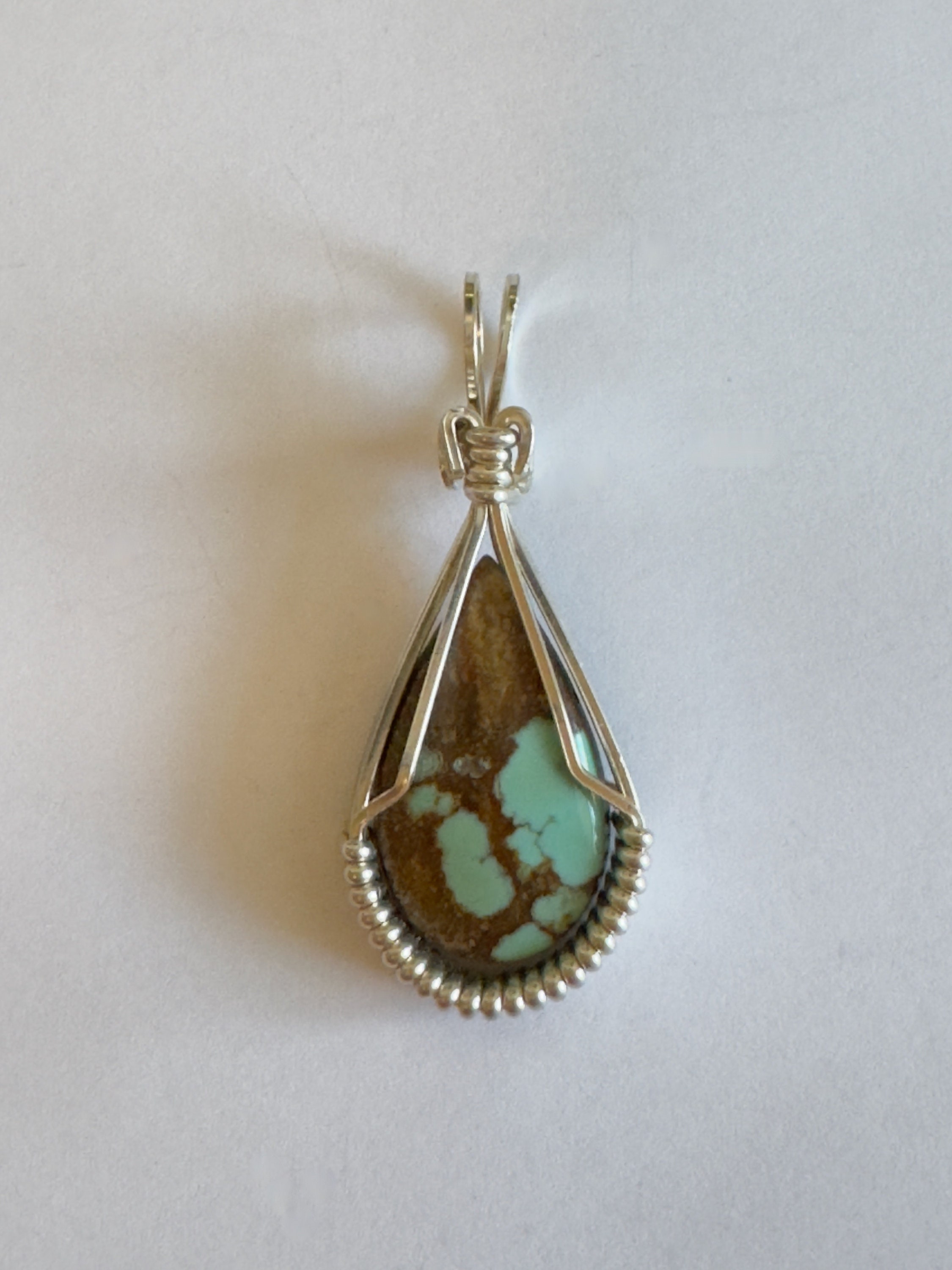 Number Eight Turquoise Pendant Sterling Silver - Etsy