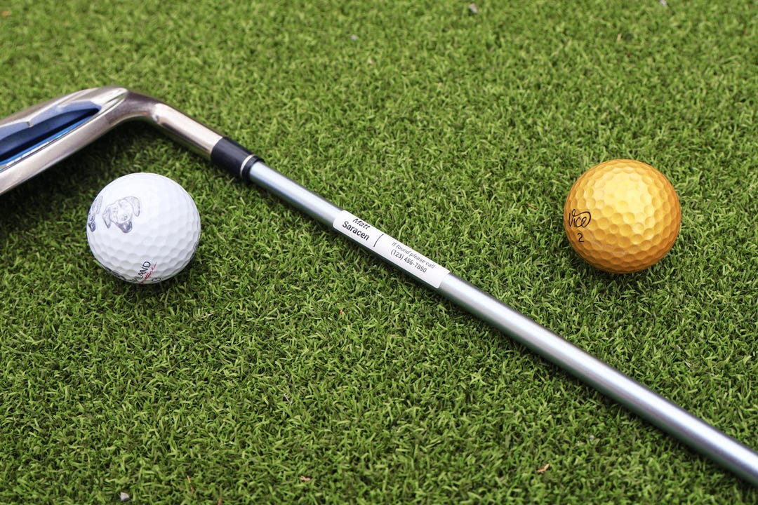 Custom Golf Club Name Labels – Waterproof Personalized Stickers With ...