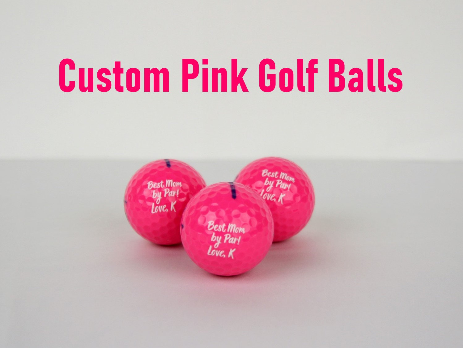 Set of 3 Custom Pink Golf Balls Gift for Golfers Women | Etsy