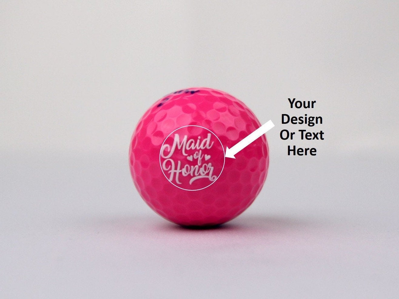 Set of 3 Custom Pink Golf Balls Gift for Golfers Women | Etsy