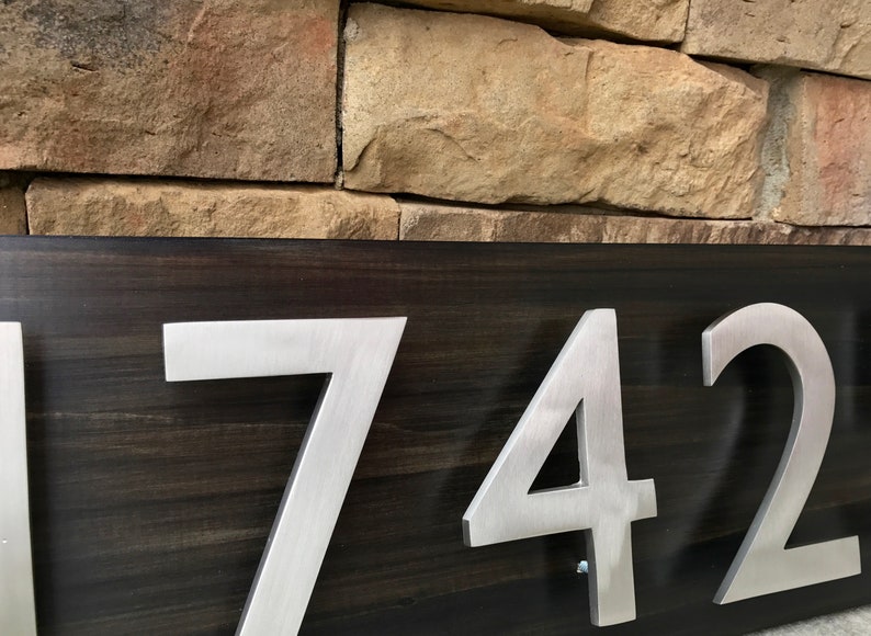 Address Plaque Modern House Numbers House Number Plaque - Etsy