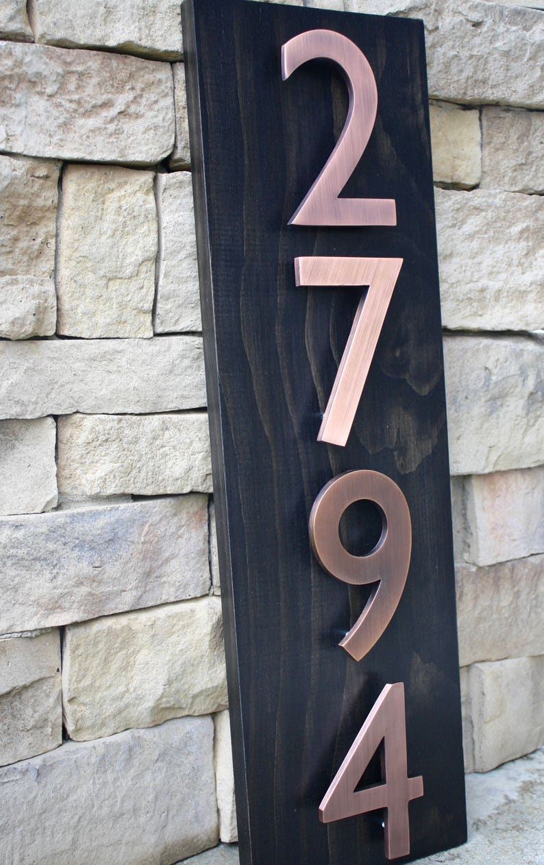 Address Plaque Modern House Numbers House Number Plaque - Etsy