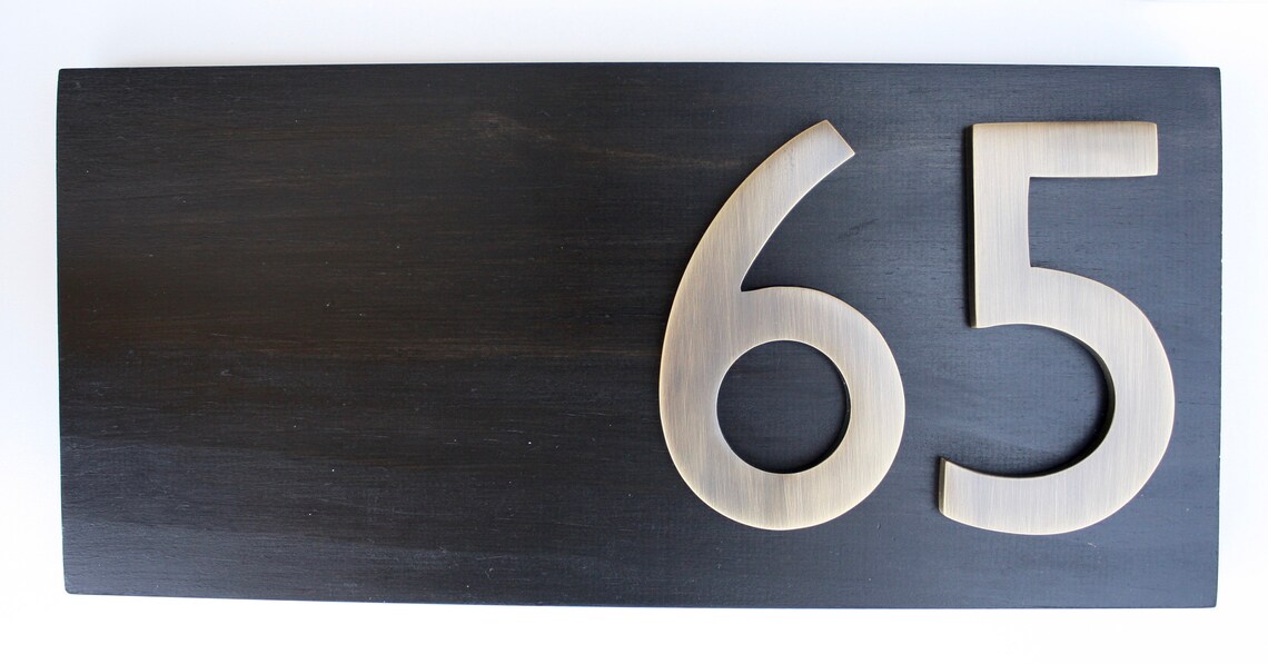 Address Plaque Modern House Numbers House Number Plaque - Etsy