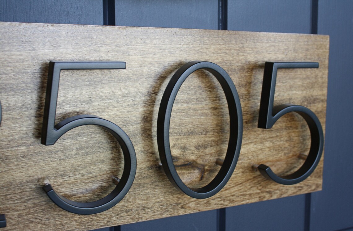 Address Plaque Modern House Numbers House Number Plaque | Etsy