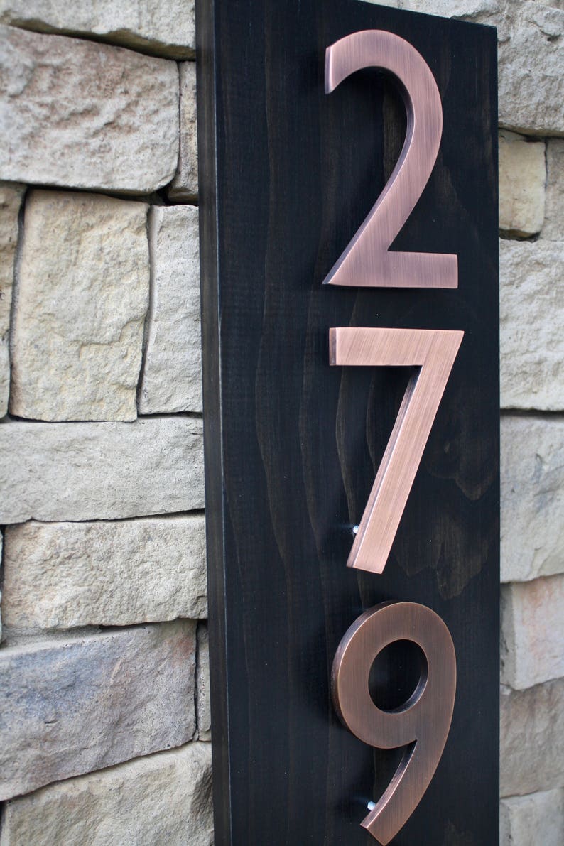 Address Plaque Modern House Numbers House Number Plaque - Etsy