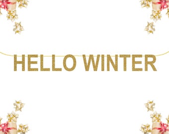 Hello winter sign | Etsy