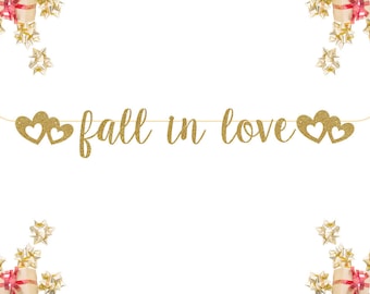 Fall in Love Banner - Etsy