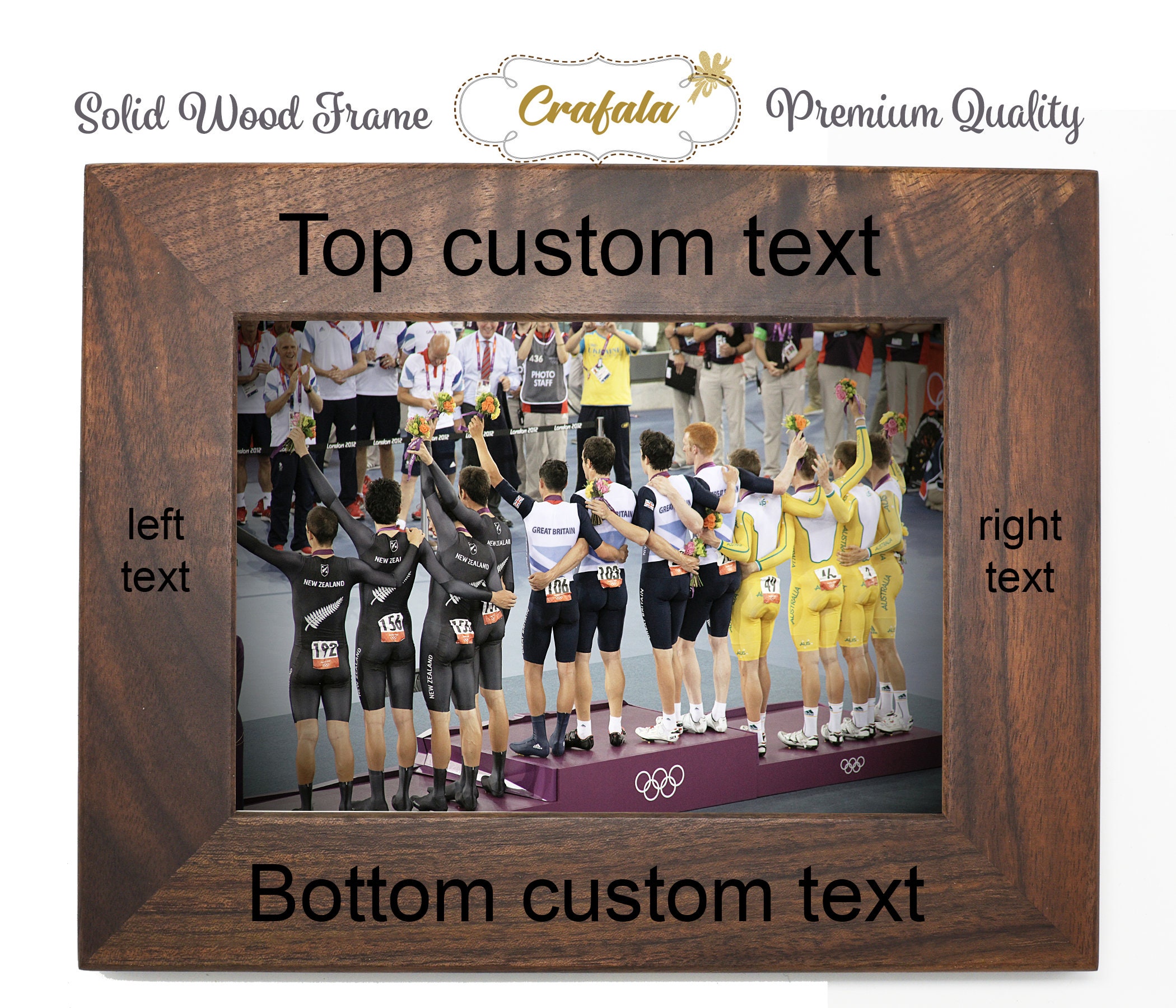 Custom Frame Personalized Frame Custom Solid Wood Frame - Etsy