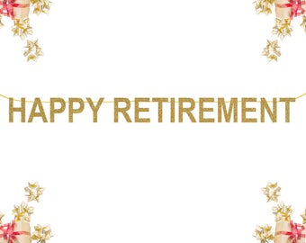 Retirement banner | Etsy