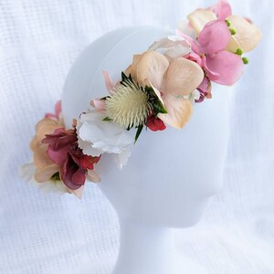 Pastel Floral Crown, Whimsical Flower Crown, Maternity Floral Crown ...
