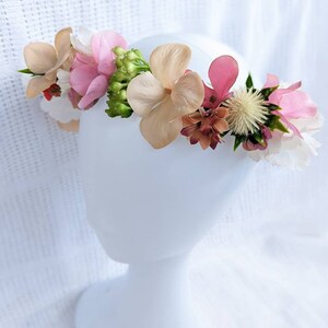 Pastel Floral Crown, Whimsical Flower Crown, Maternity Floral Crown ...