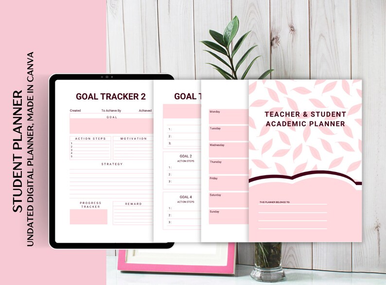 Student Planner Printable | Editable Academic Planner Template Student ...