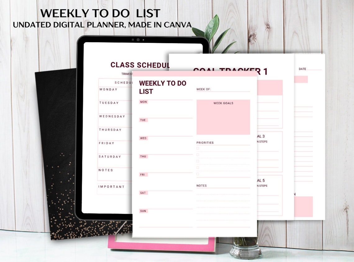 Student Planner Printable | Editable Academic Planner Template Student ...