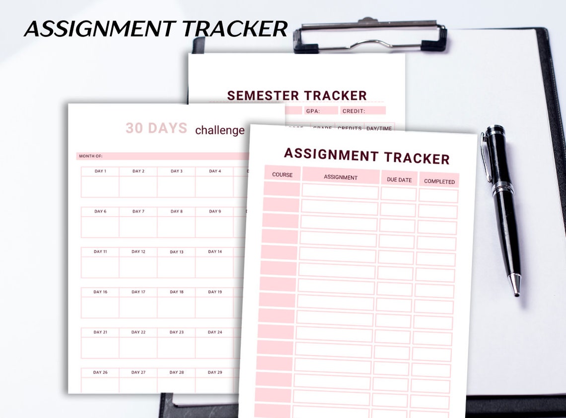 Student Planner Printable Editable Academic Planner Template Student ...