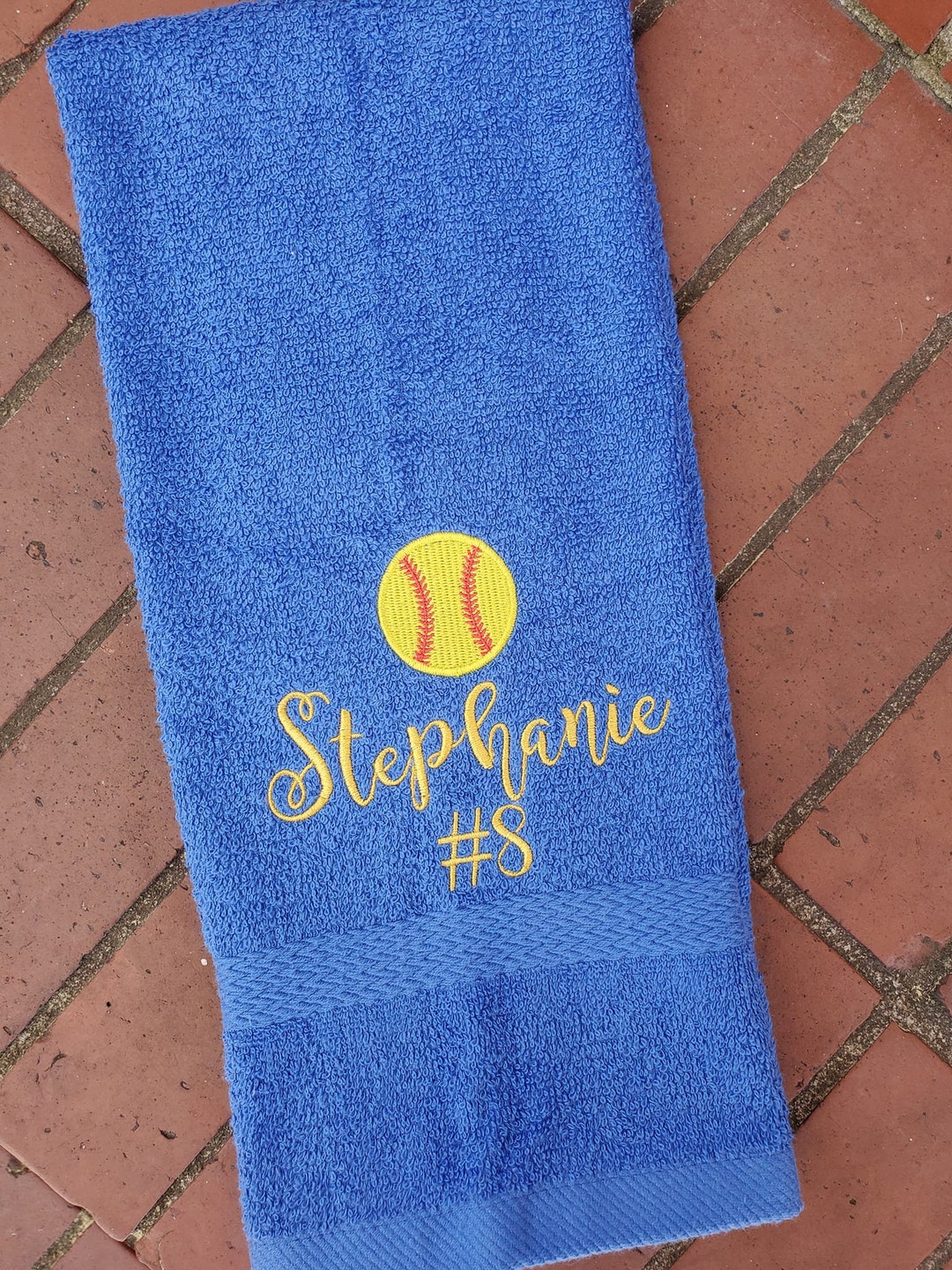 Personalized Baseball or Softball Player Sweat Towel, Gym Towel ...