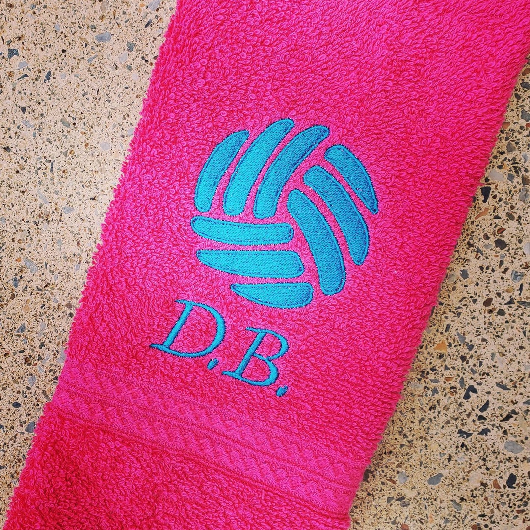 Personalized Volleyball Player Sweat Towel, Gym Towel, Personalized ...