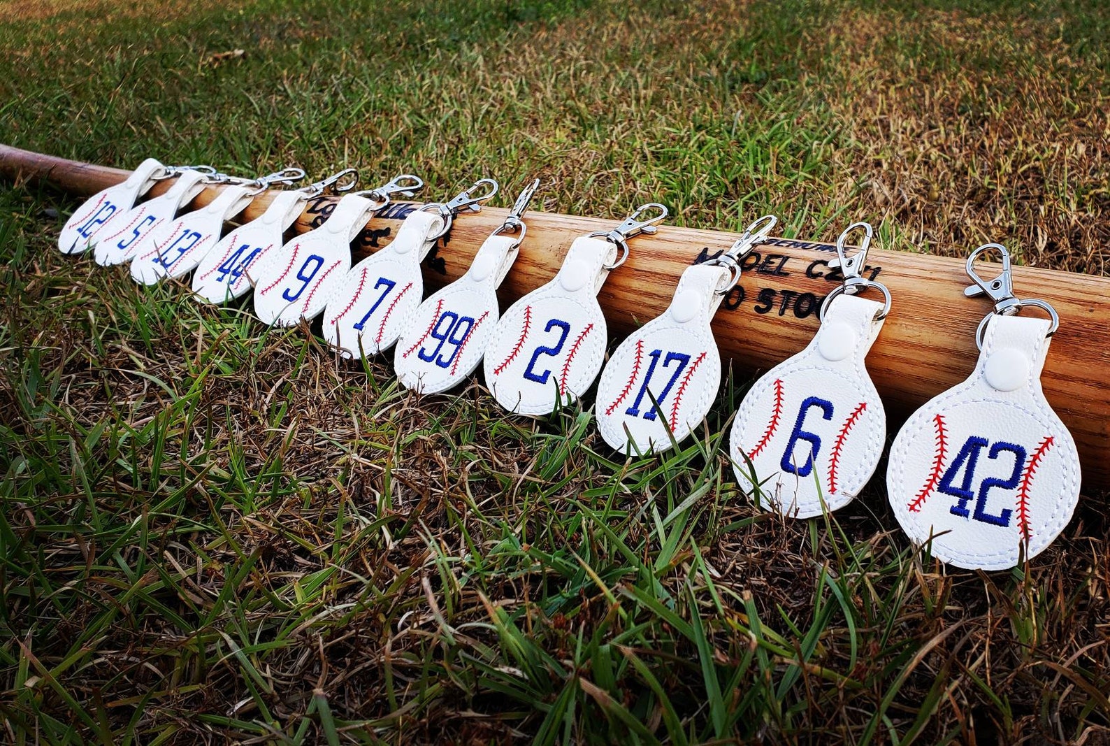 Personalized Baseball Keychain Softball Keychain Baseball - Etsy