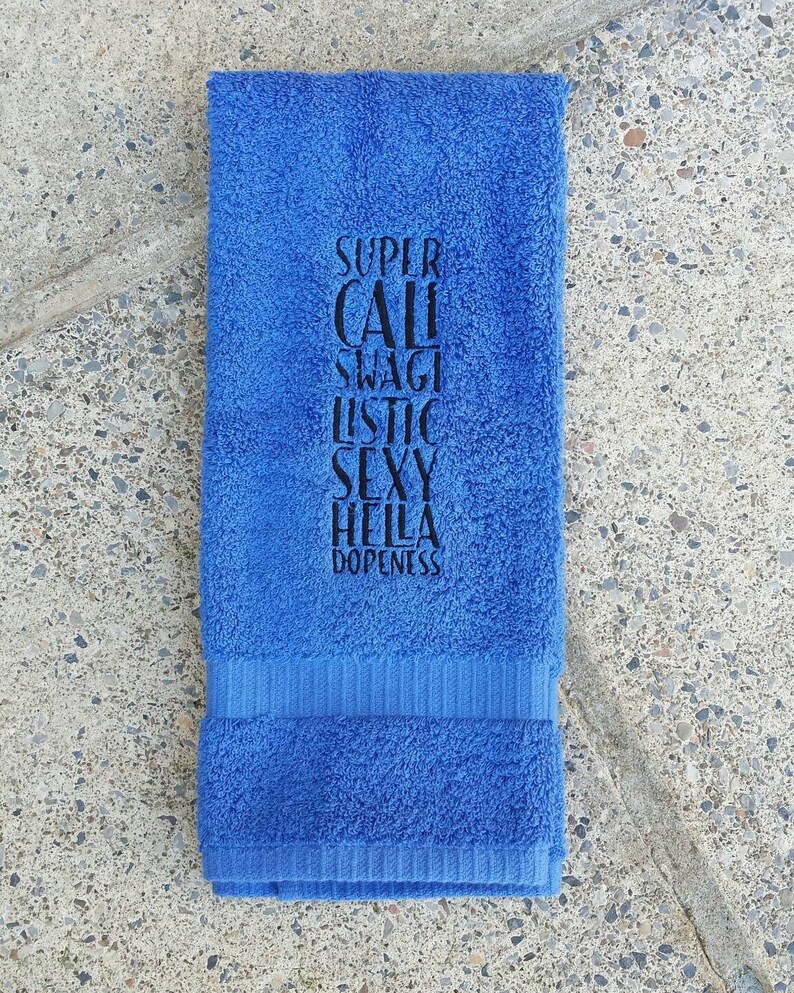 Sexy Hella Dopeness Sweat Towel Gym Towel Embroidered Hand Towel