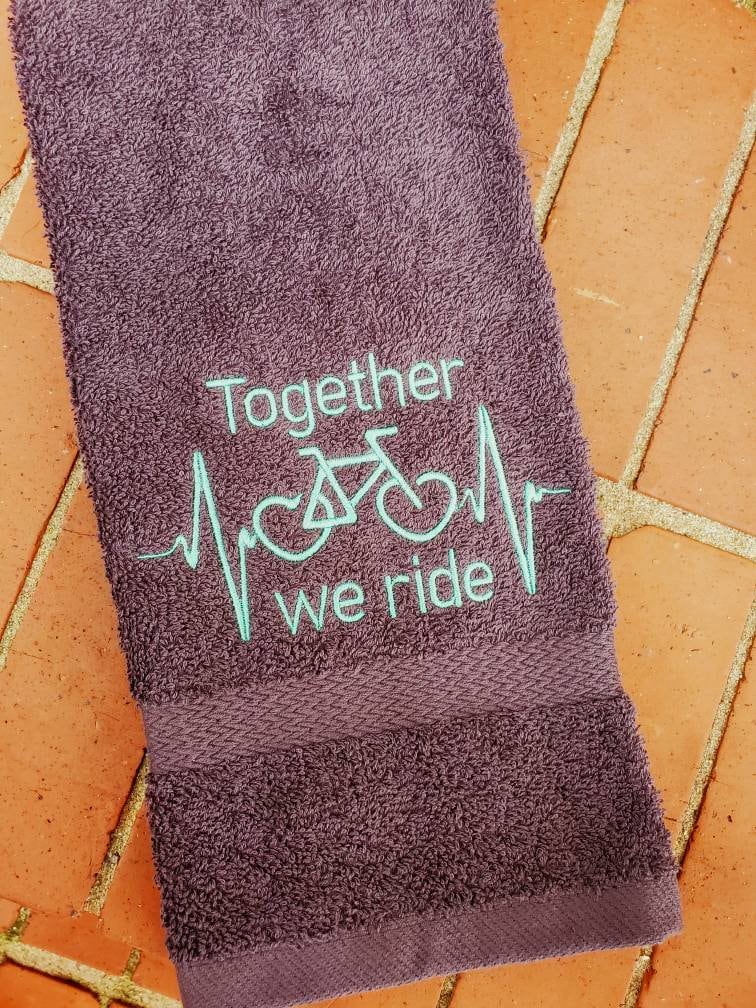 Together We Ride Sweat Towel Gym Towel Sports Towel Cycling - Etsy