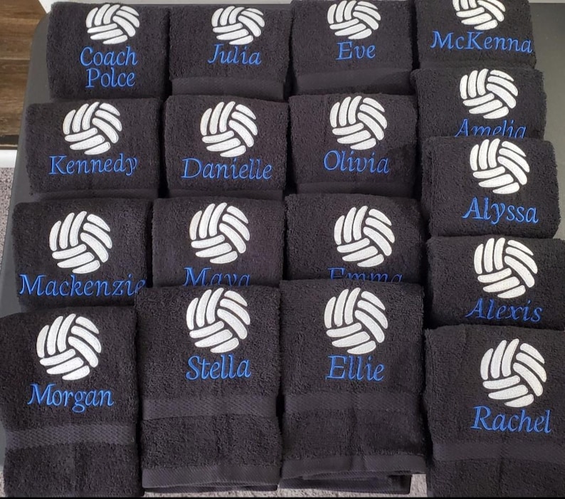 Personalized Volleyball Player Sweat Towel, Gym Towel, Personalized ...