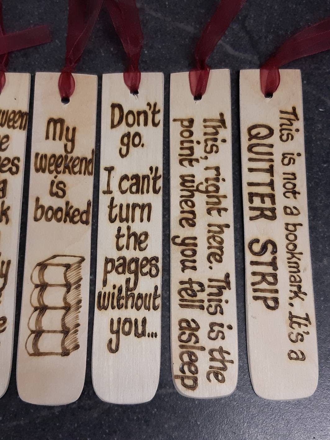 Funny bookmark pyrography wooden bookmark tag or label | Etsy