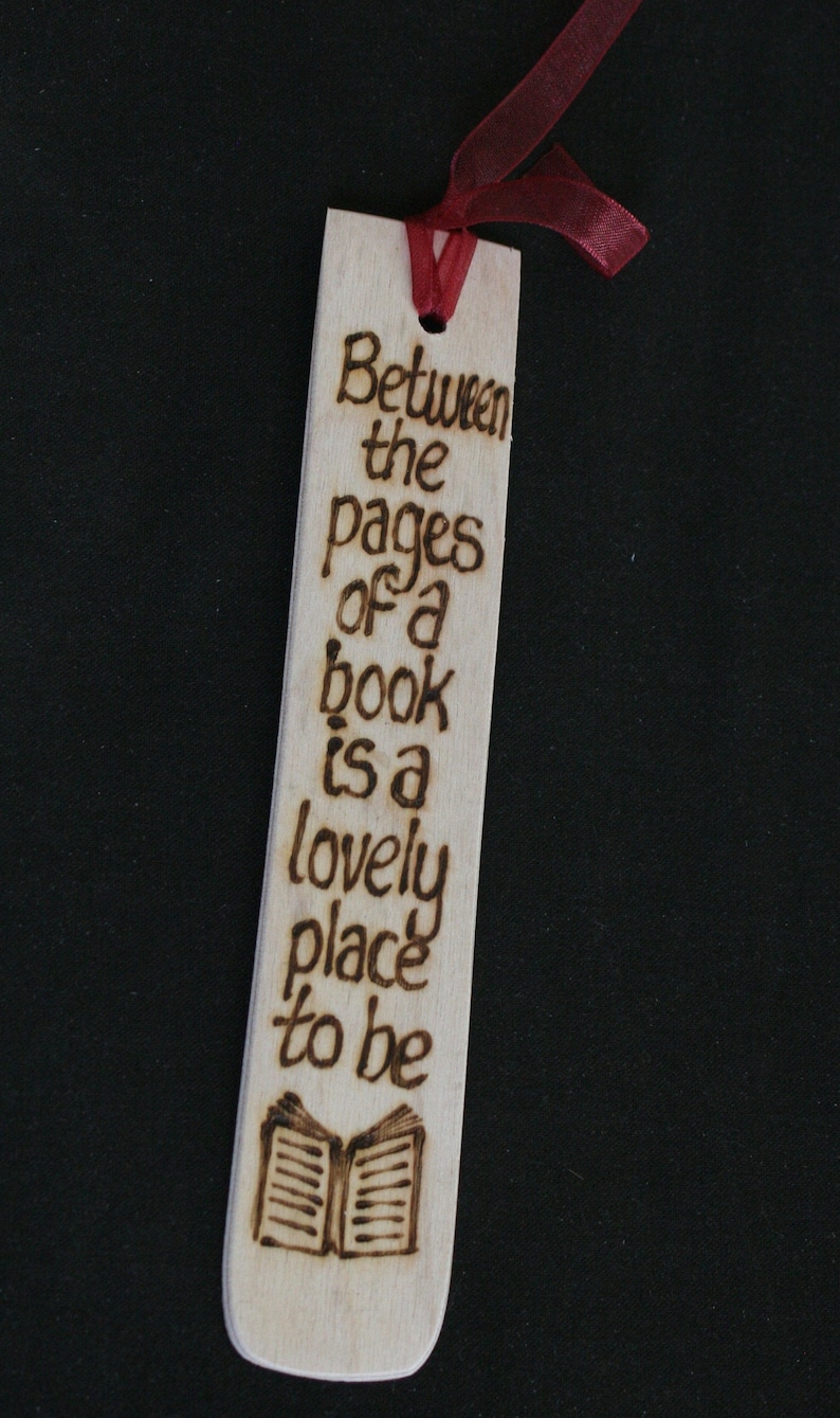 Funny bookmark pyrography wooden bookmark tag or label | Etsy