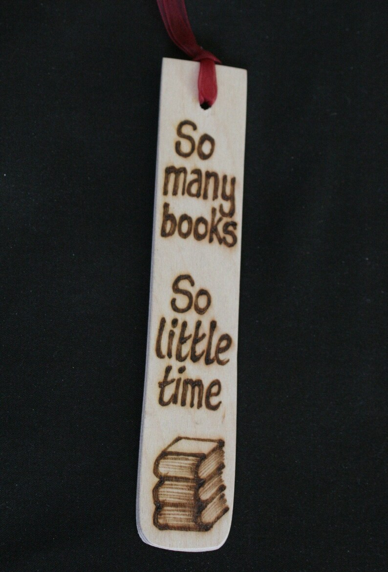 Funny Bookmark - Pyrography Wooden Bookmark Tag or Label Unique Gift ...