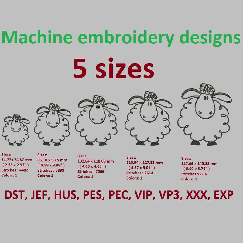 Lamb Embroidery - Etsy