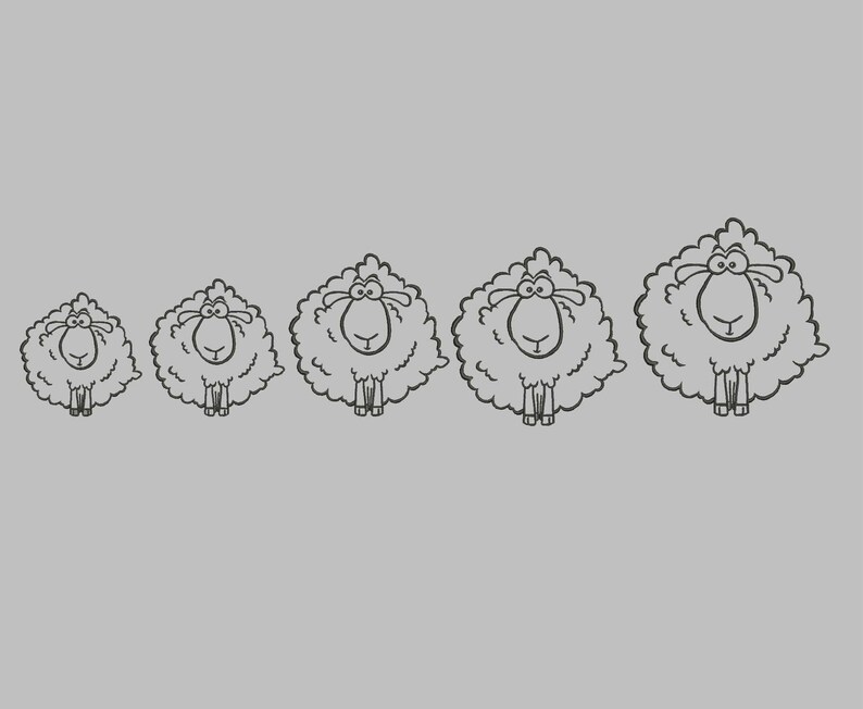 Sheep Machine Embroidery Design, Lamb Embroidery Designs, Mini Sheep ...