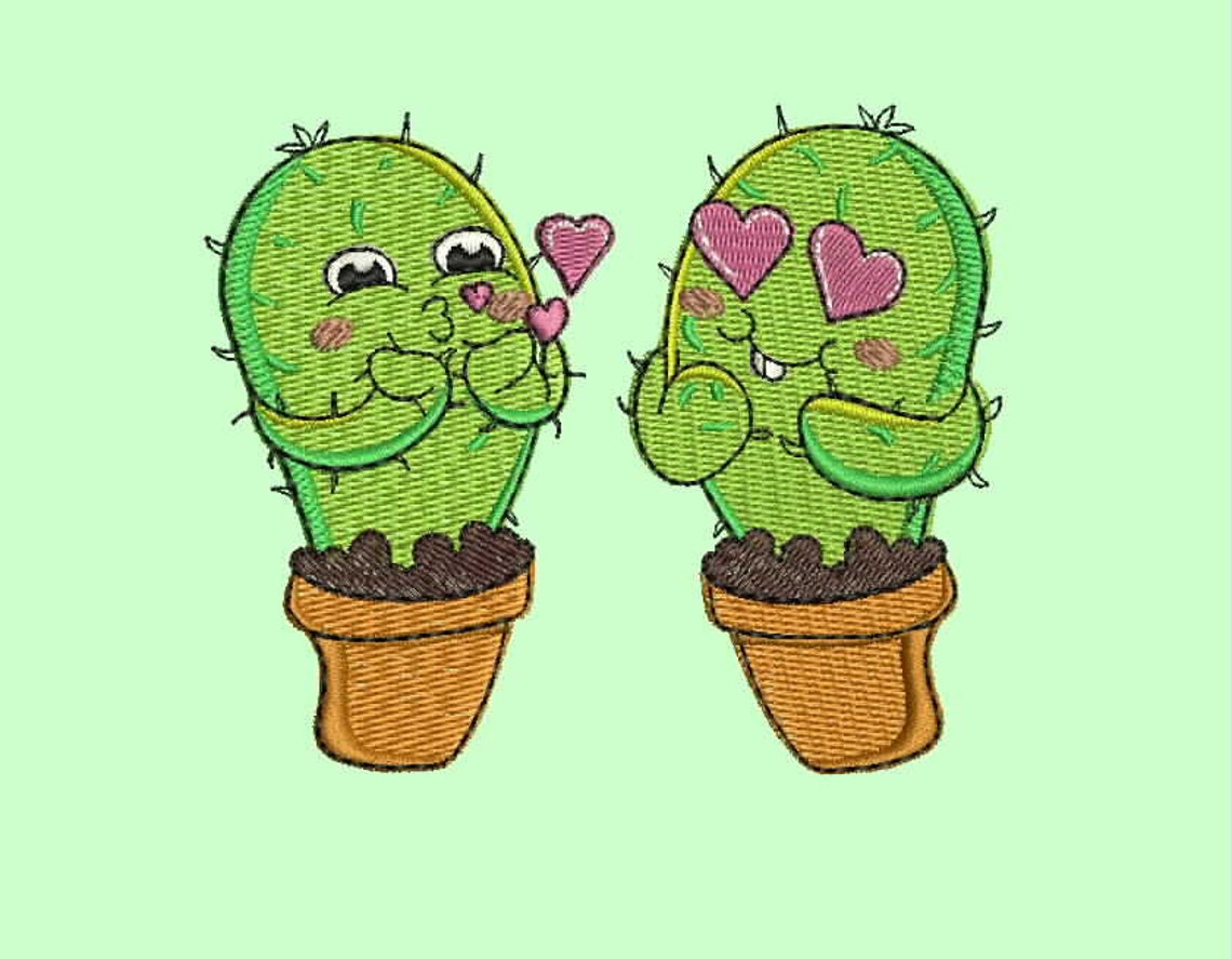 Cactus Machine Embroidery Design Digital Embroidery File - Etsy