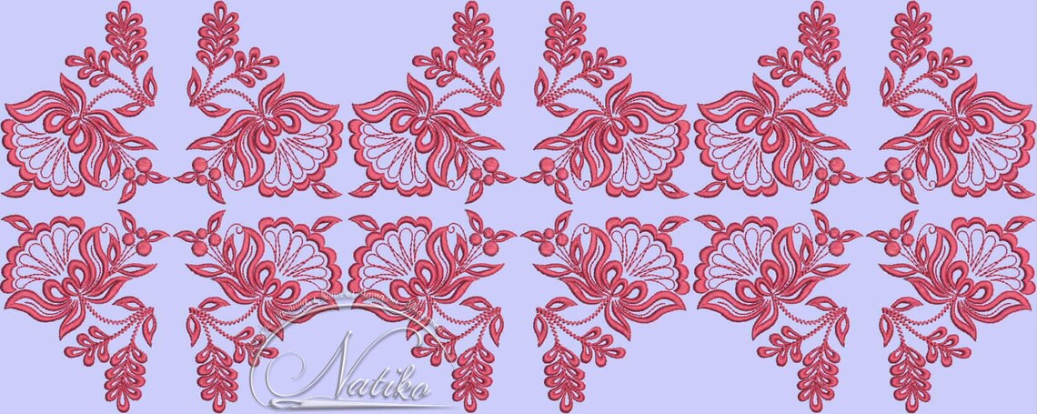 Digital Embroidery Embroidery Design Embroidery File Flower | Etsy