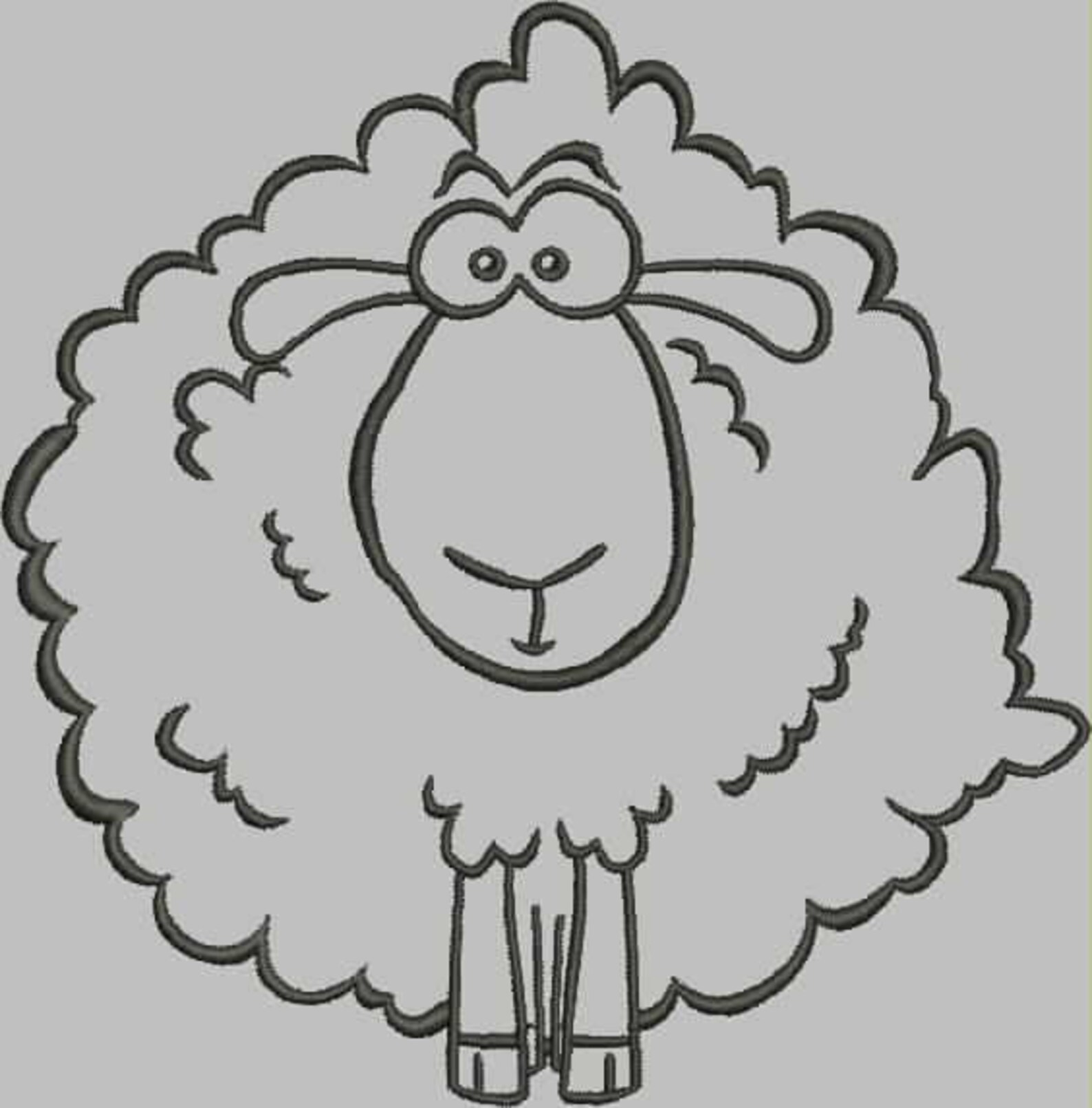 Sheep Machine Embroidery Design, Lamb Embroidery Designs, Mini Sheep ...