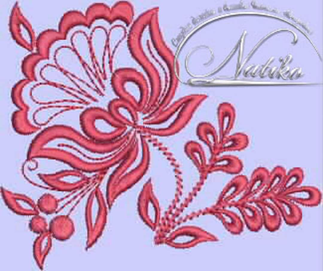Digital Embroidery, Embroidery Design, Embroidery File, Flower ...