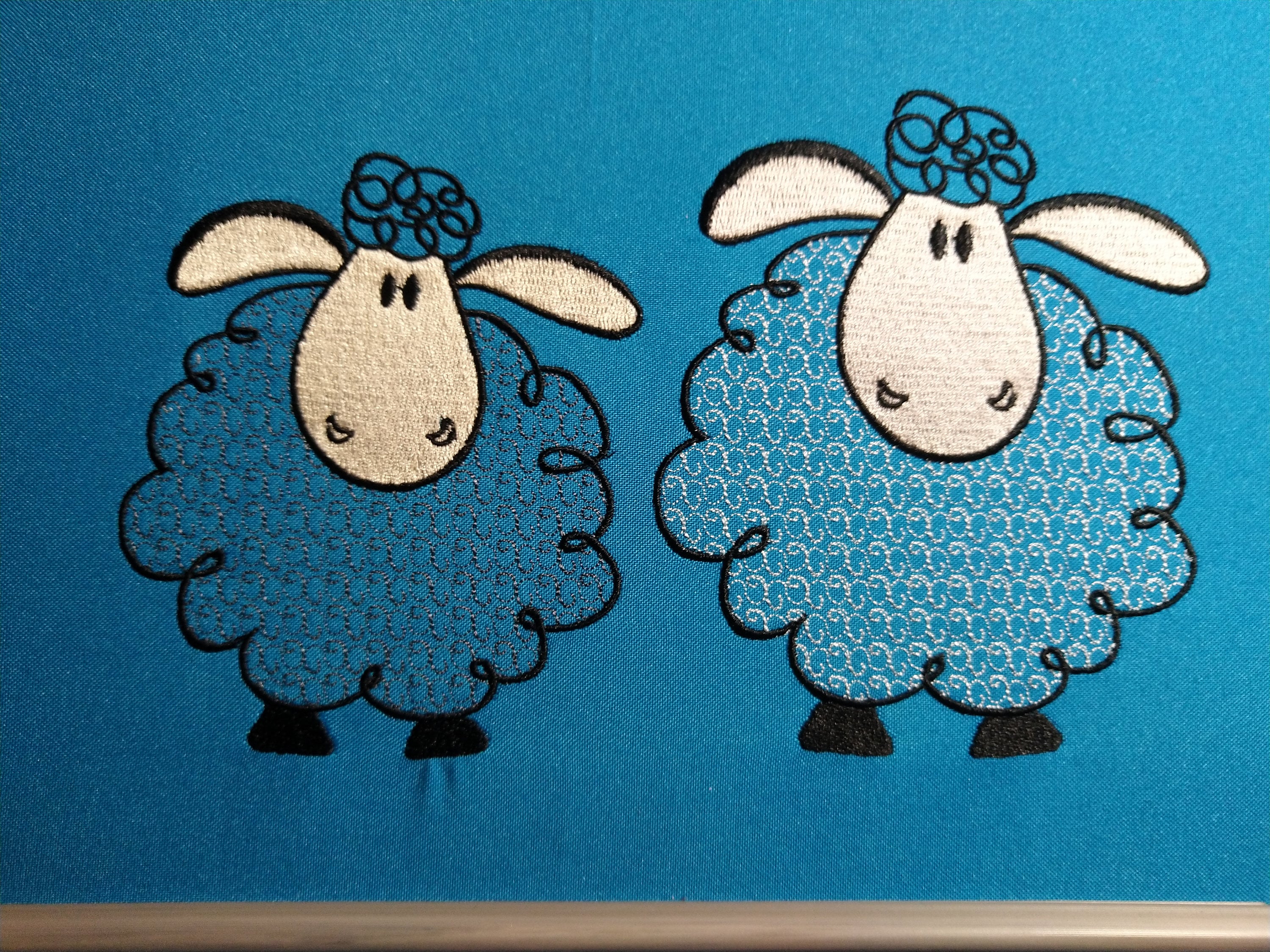 Sheep Embroidery Design, Fill Stitch Sheep, Cute Sheep Machine ...