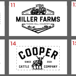Farm Logo Leather Patch Cap, Tractor Trucker Hat, Personalized Ranch ...
