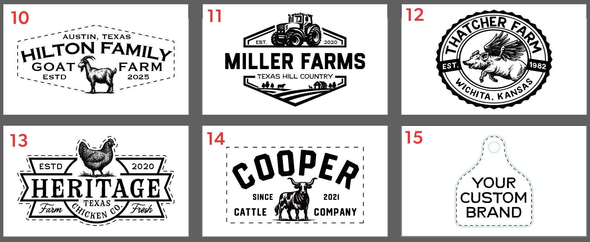 Farm Logo Leather Patch Cap, Tractor Trucker Hat, Personalized Ranch ...