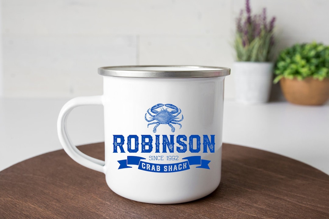 Custom Beach House Mugs // Personalized Family Mug // Crab Coffee Mug ...