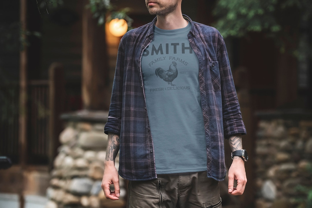 Country Farmhouse T Shirt // Custom Rustic Tee // Vintage Personalized ...