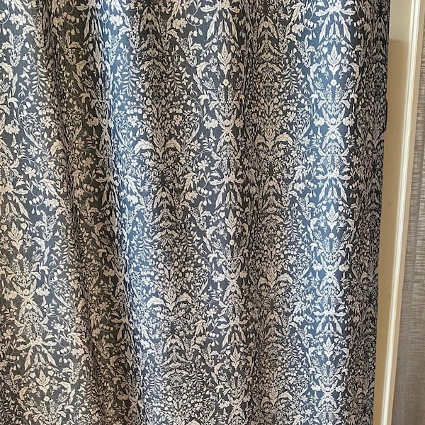 Indigo Curtains - Etsy