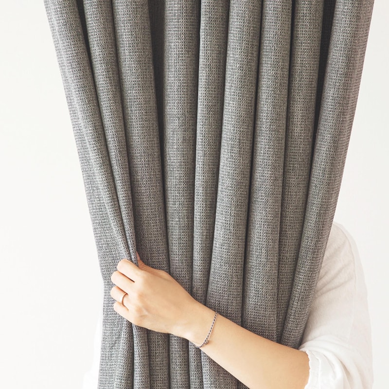 Grey Curtains - Etsy