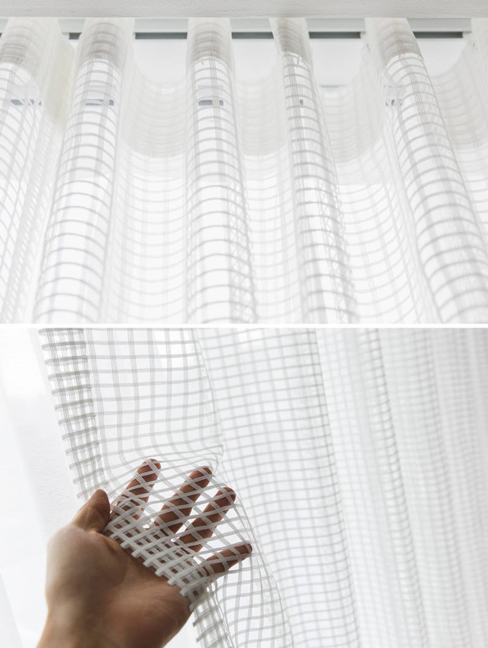 Pair of White Net Curtains Voile Drapery Curtains Window - Etsy