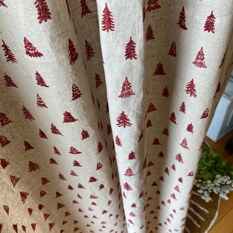 Pine Tree Curtains - Etsy