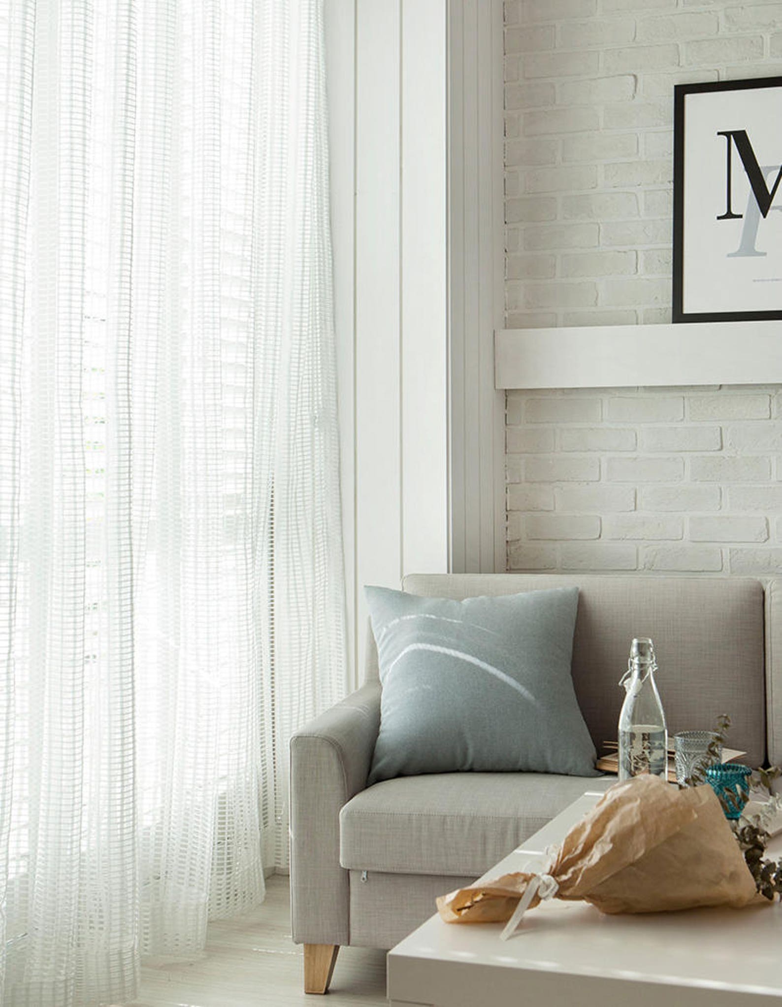 Pair of White Net Curtains Voile Drapery Curtains Window - Etsy