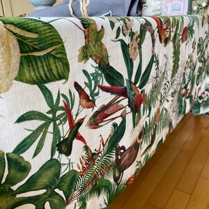 Tablecloth Heavy Weight Linen Tropical Jungle Table Cloth Farmhouse ...