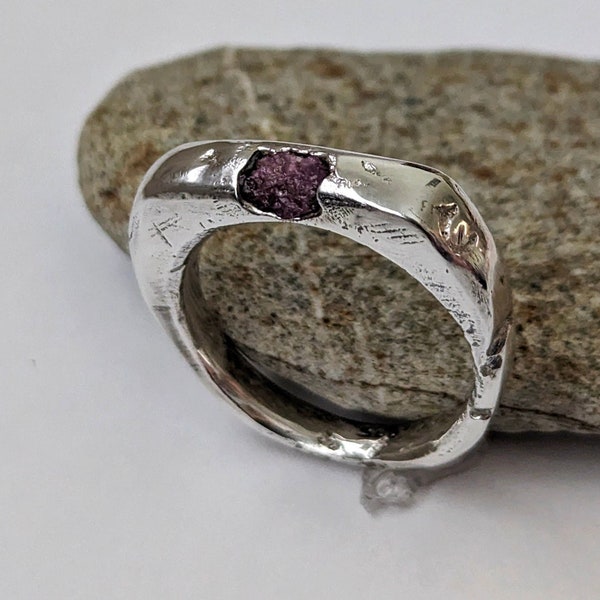 Cast Silver Ring - Etsy