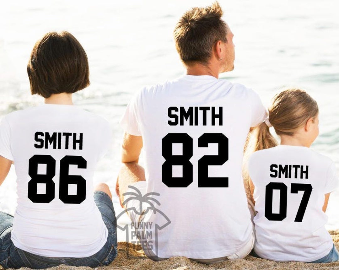 Family Custom Name Shirts Family T-shirts Custom Name Custom Number ...