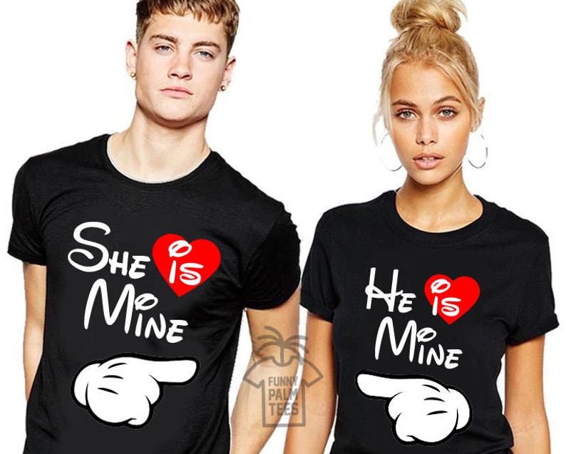 He is mine she is mine shirts couples shirts couples matching | Etsy