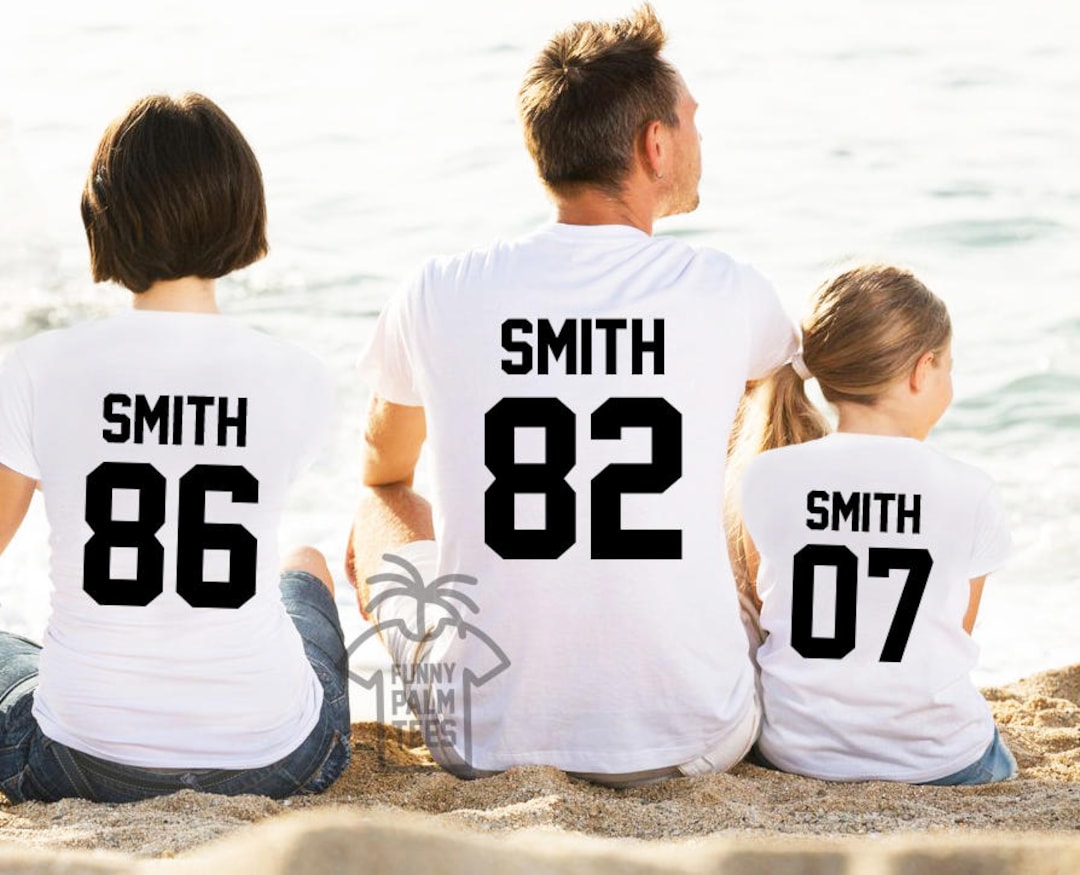 Custom Family Shirts Custom Family Shirts With Name and Number Custom ...
